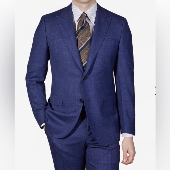Canali | Suits & Blazers | Canali Suit Jacket Blazer Navy Blue Wool ...